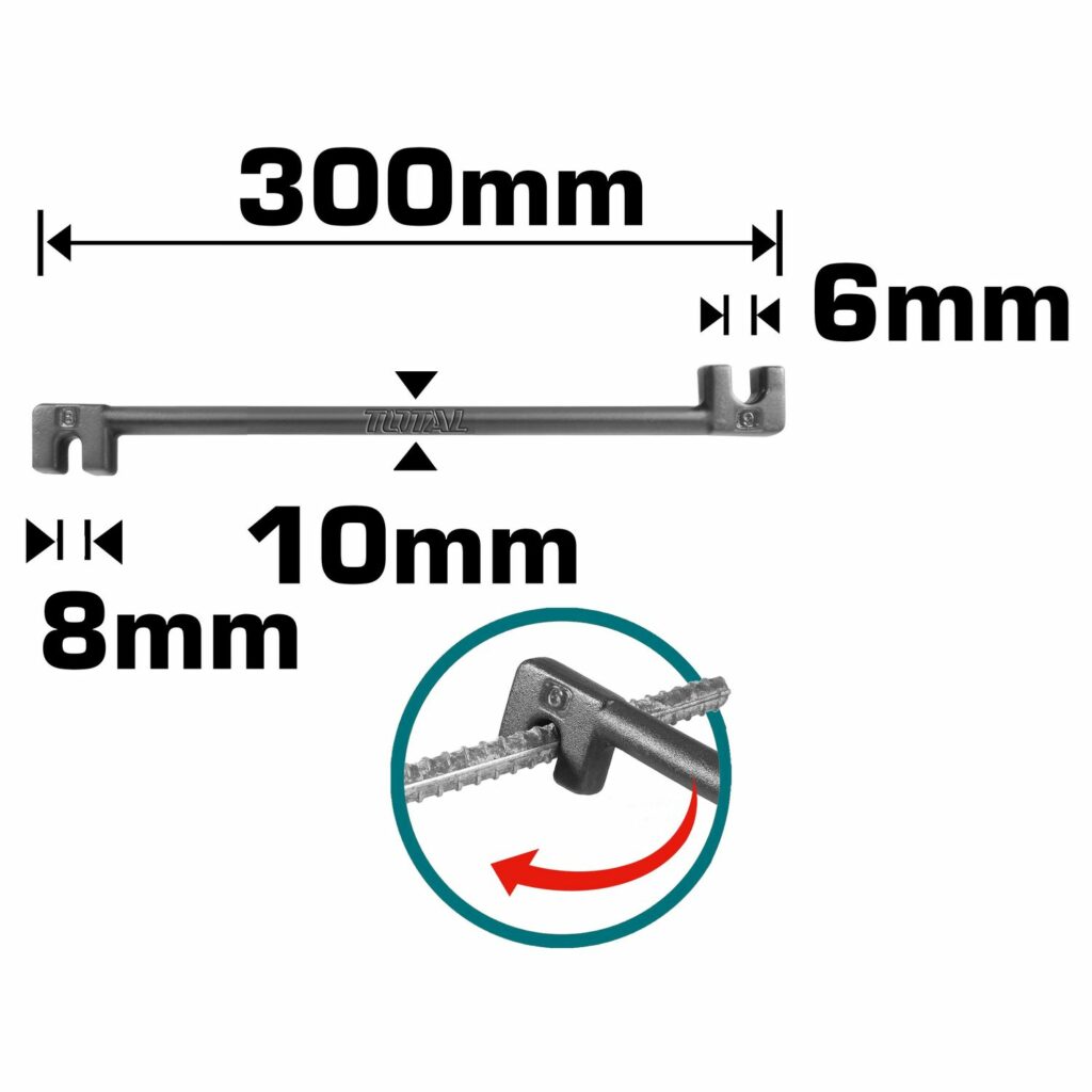 Grinfa Total 30cm - Para Varillas 6mm Y 8mm - Barraca Julia